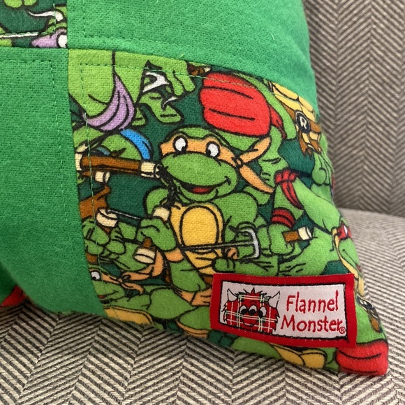 Flannel Monster | Accents | New Teenage Mutant Ninja Turtles Patchwork ...